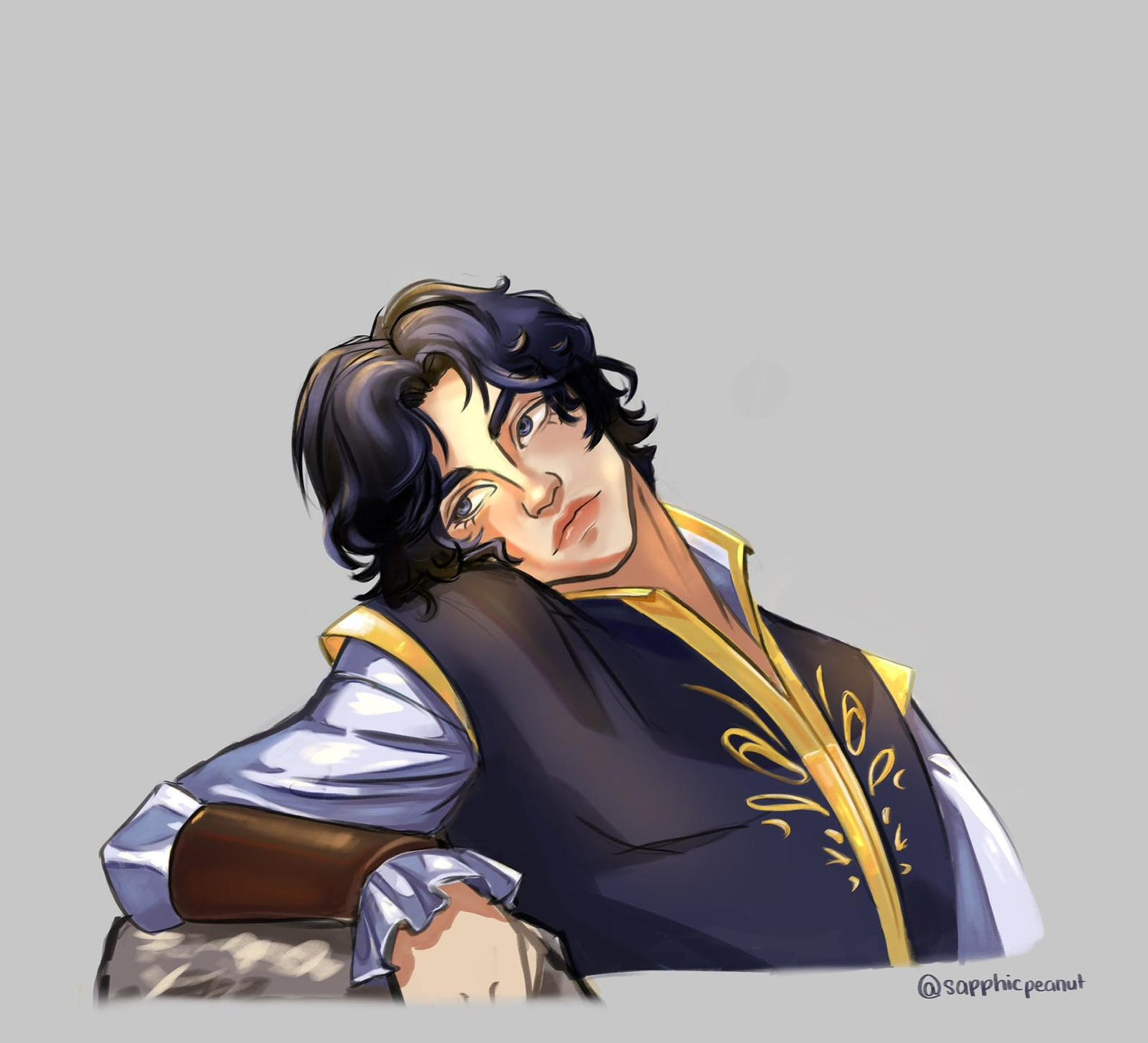 Custom D&D Half-body Character Commission | RPG OC Fantasy Art ...