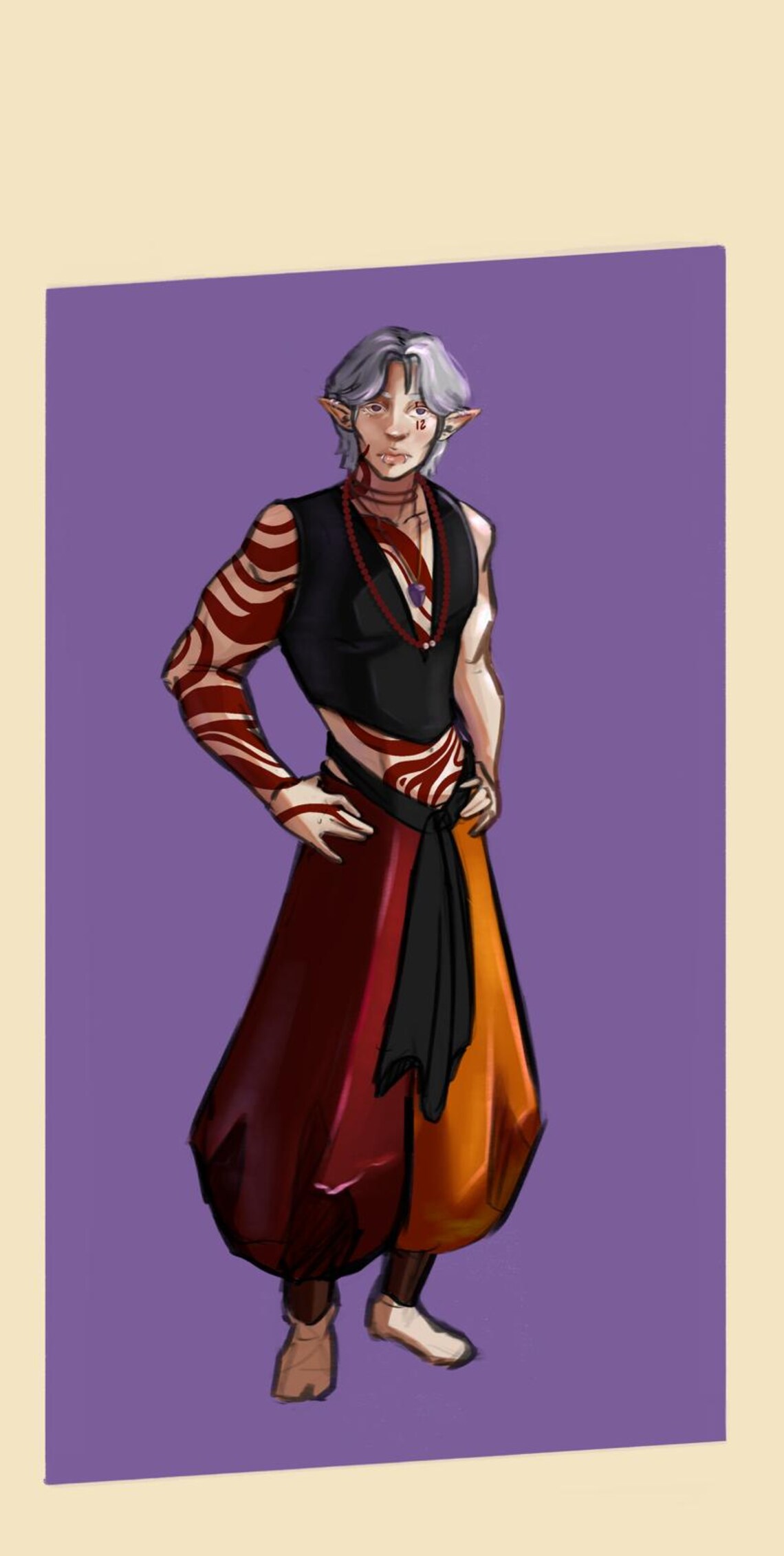Custom D&D Half-body Character Commission | RPG OC Fantasy Art ...