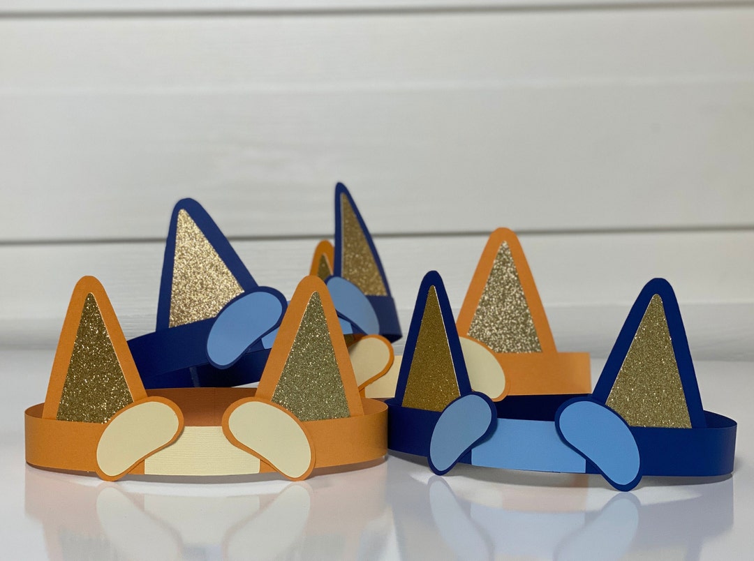Sparkly Blue Dog Party Hat - Etsy