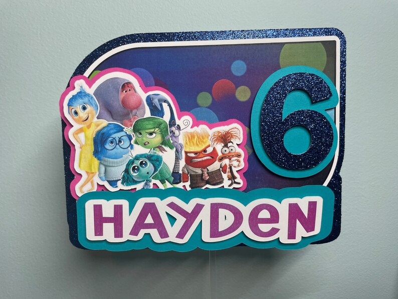 Inside Out Cake Topper ANY CHARACTER - Etsy