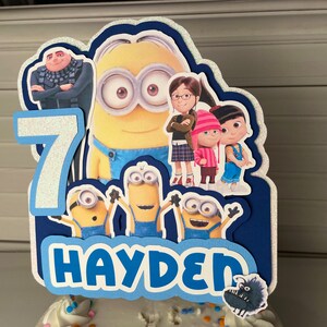 Minions Despicable Me Inspired Cake Topper - Etsy