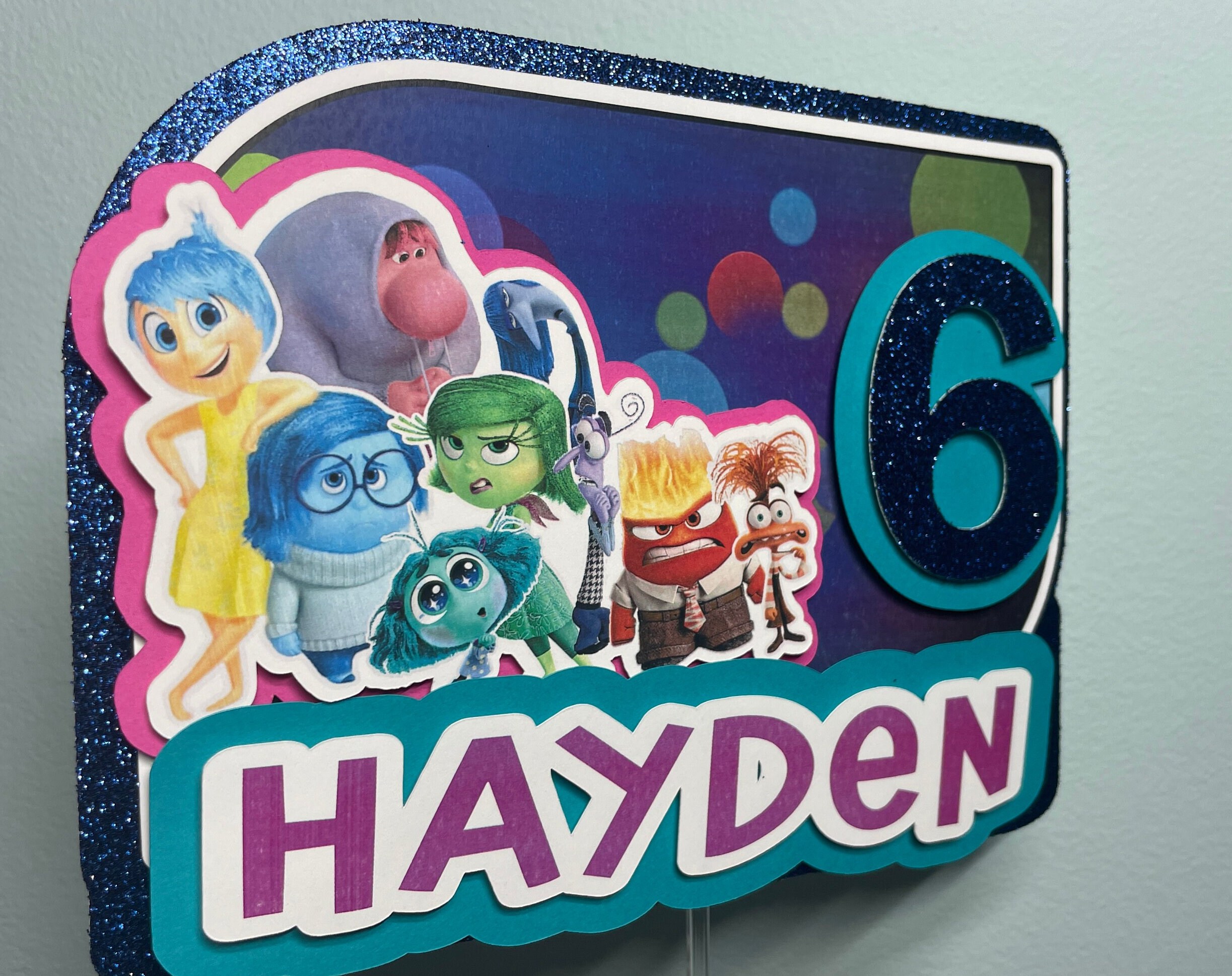 Inside Out Cake Topper ANY CHARACTER - Etsy