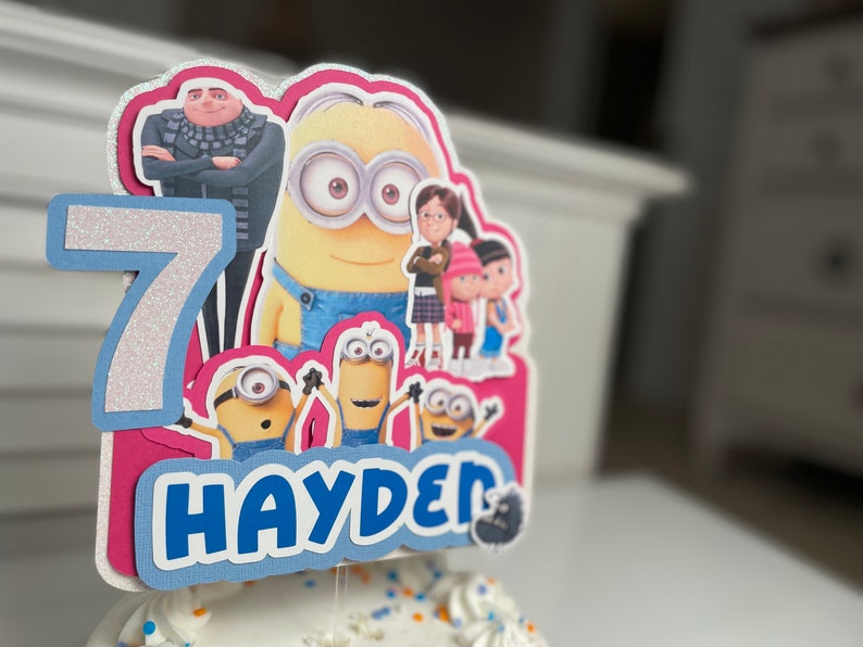 Minions Despicable Me Inspired Cake Topper - Etsy