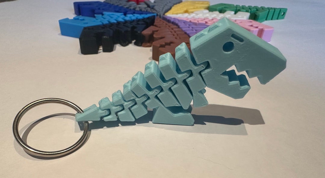 Flexi Rexi Rex Keychain Different Colors/ Keychain - Etsy