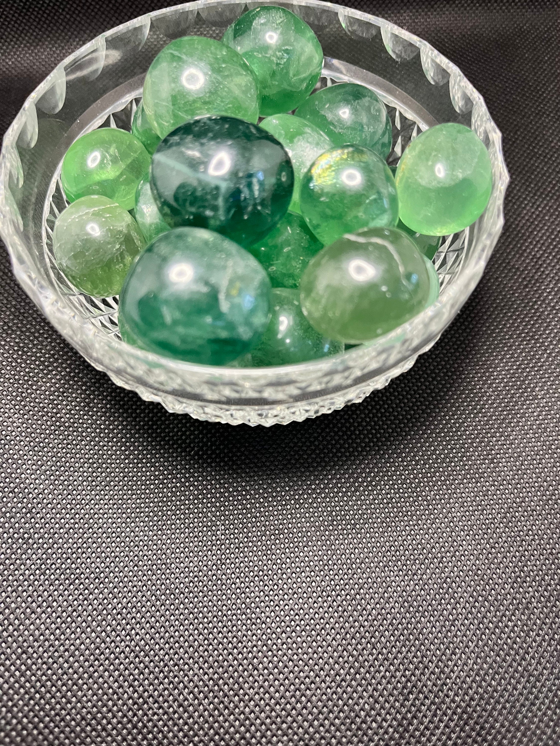 Baja Blast Fluorite Tumbles Set of Natural Healing Crystals for Clarity ...