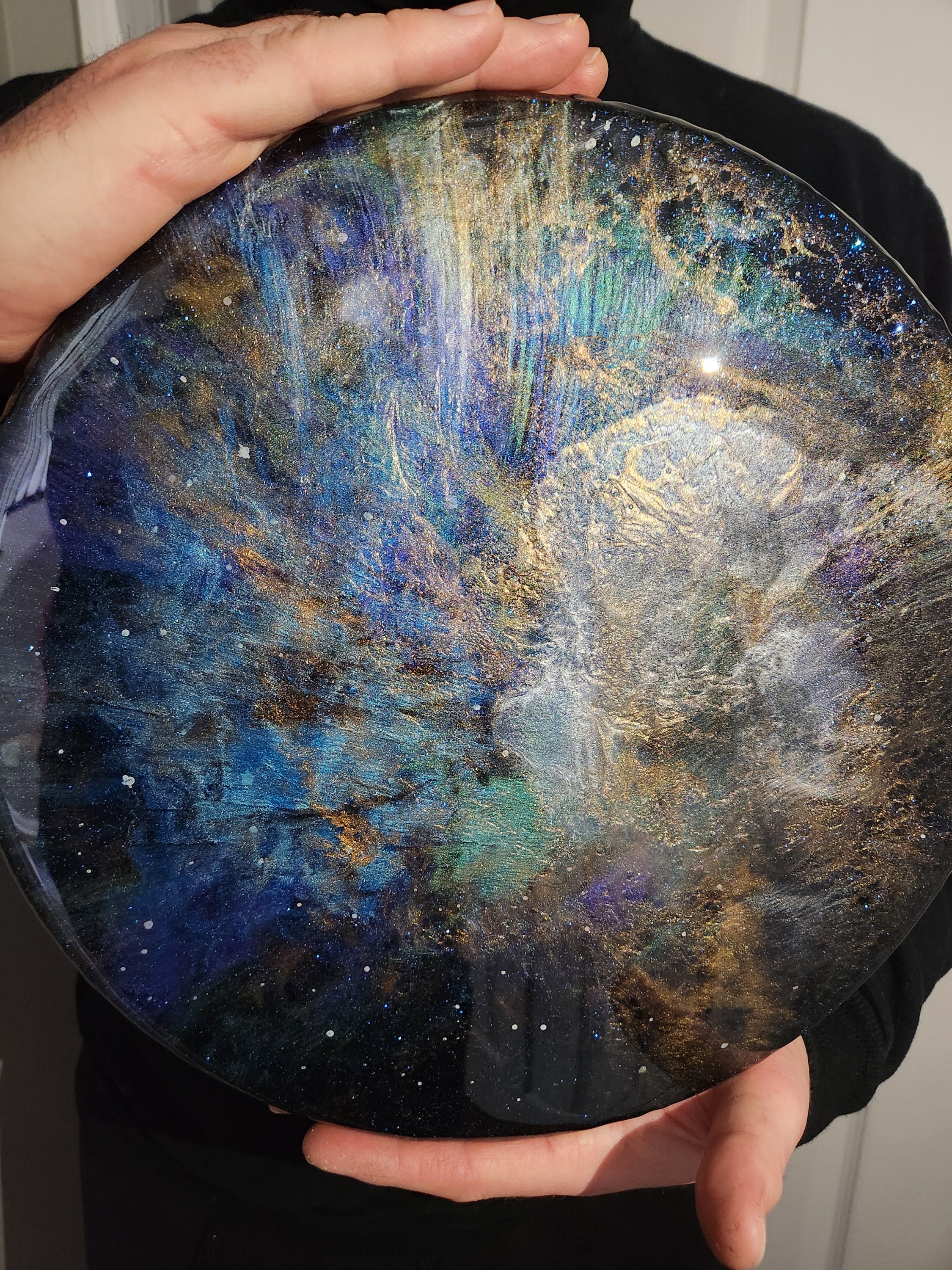 Galaxy Resin Art Decor Stunning Space Wall Hanging Celestial Home Decor ...