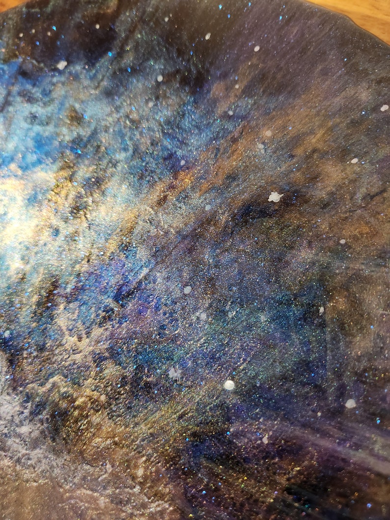 Galaxy Resin Art Decor Stunning Space Wall Hanging Celestial Home Decor ...