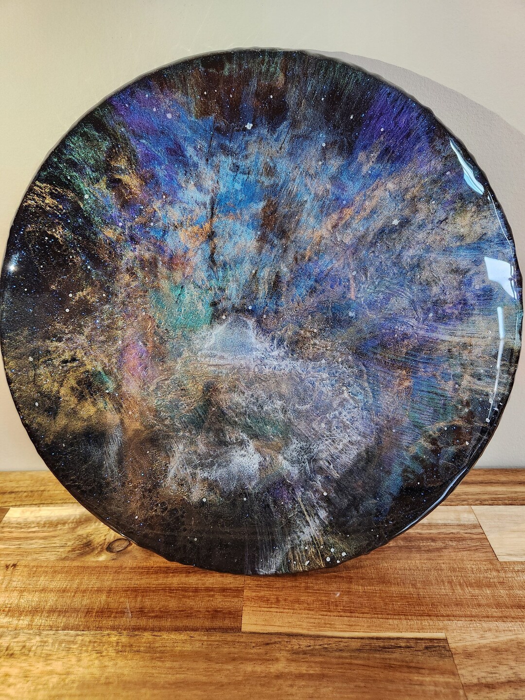 Galaxy Resin Art Decor Stunning Space Wall Hanging Celestial Home Decor ...