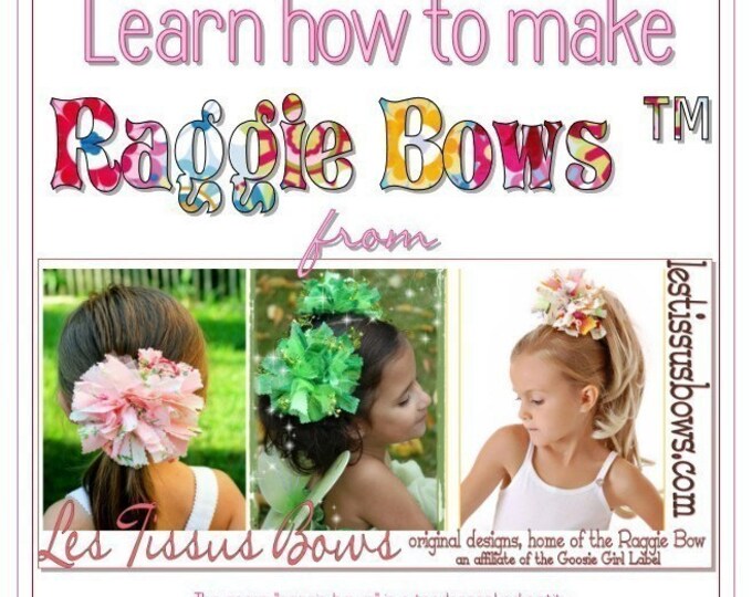 Learn How to Make a Raggie Bow NO SEWING Ebook Instructions Directions ...