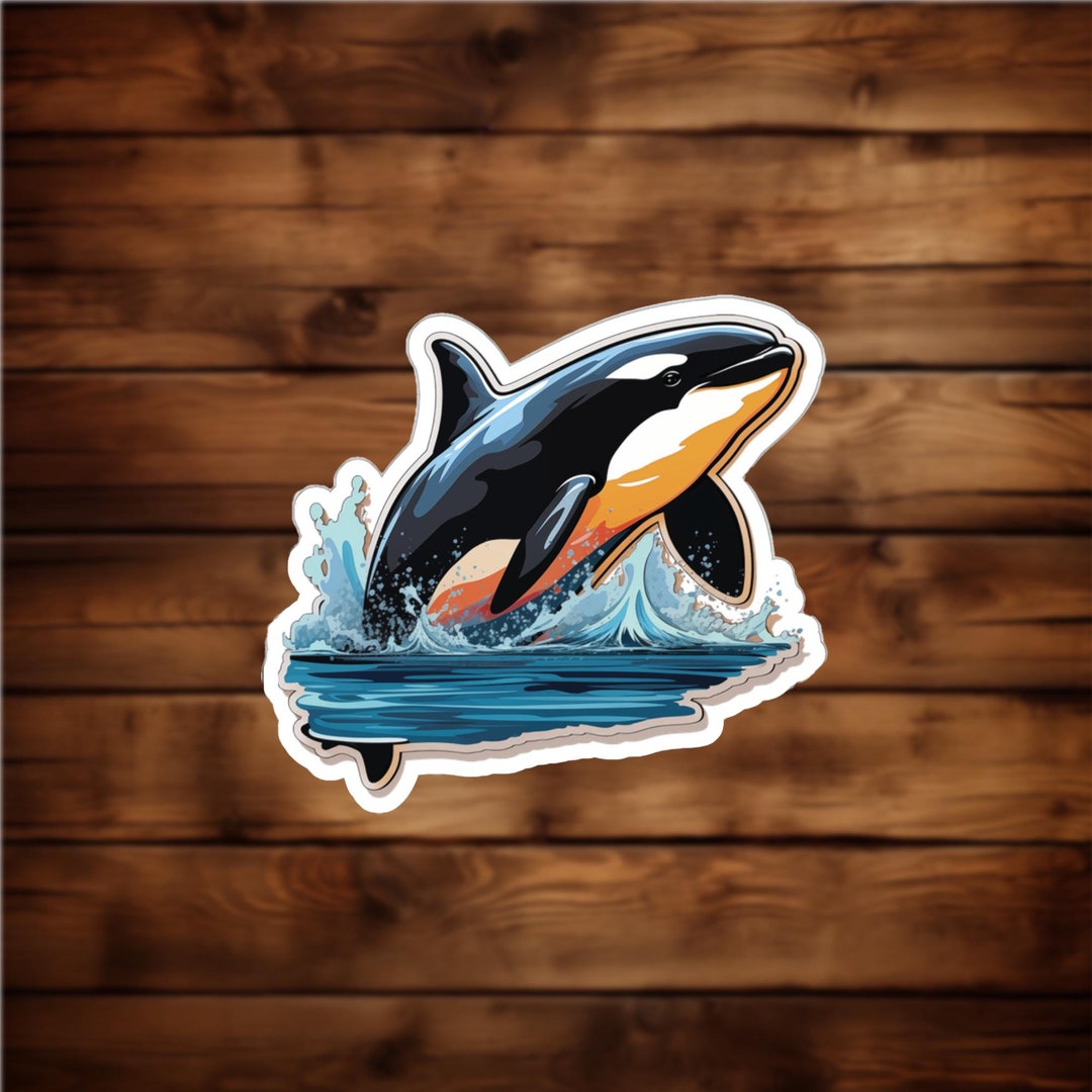 Orca / Killer Whale Sticker | Ocean Wildlife | Perfect Gift for Orca ...