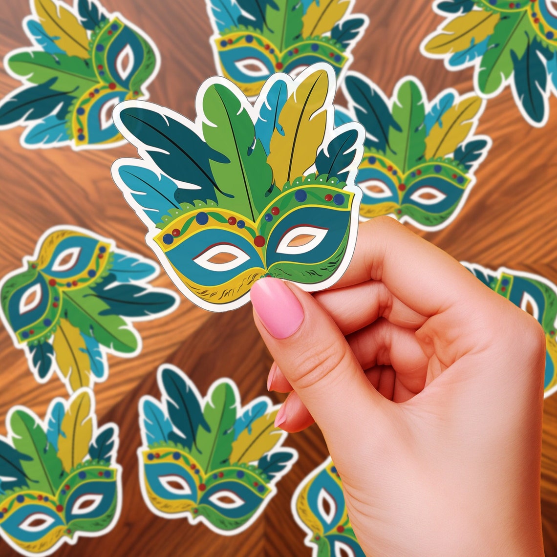 Carnival Mask Sticker | Brazilian Carnival Decal | Water and Scratch ...