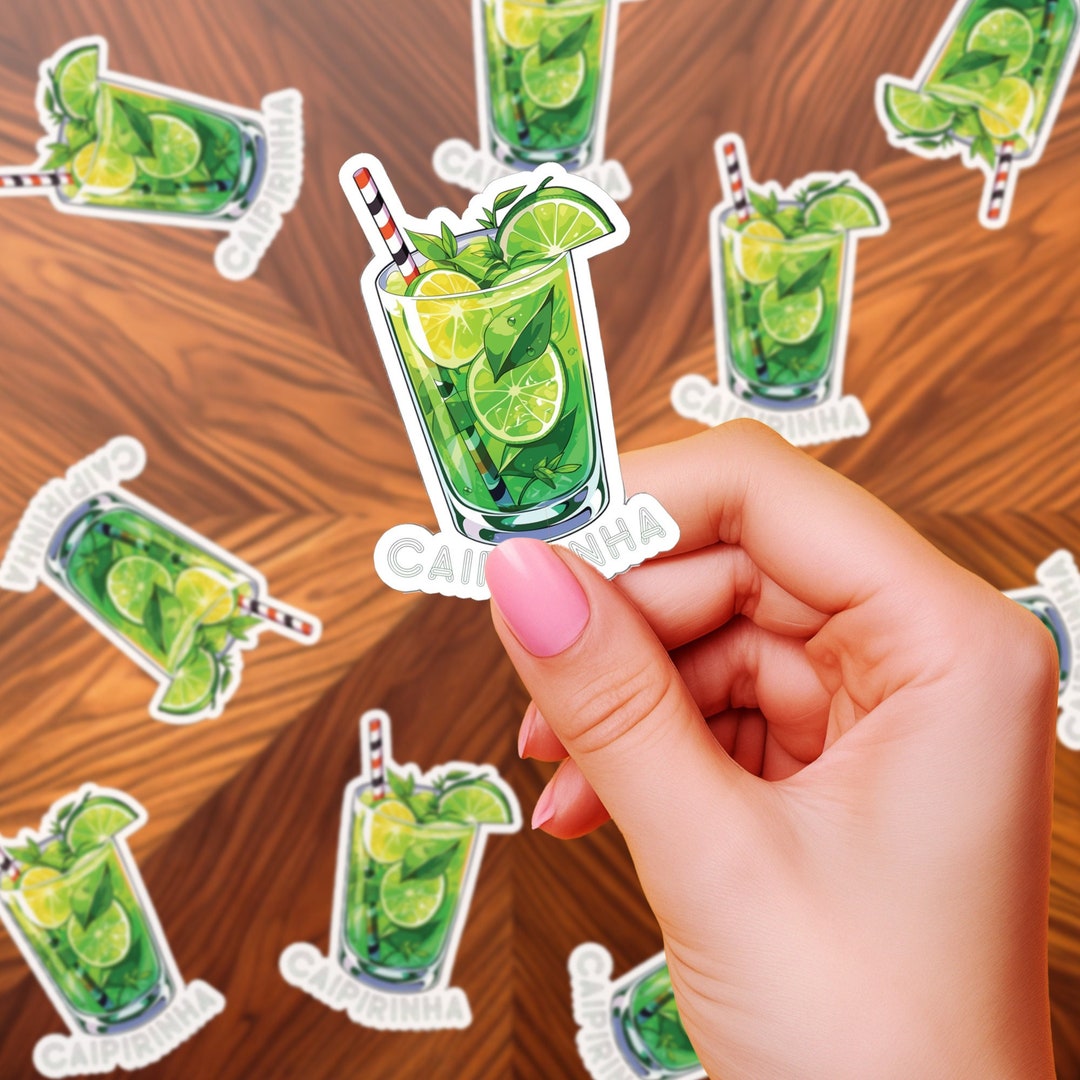 Caipirinha Sticker | Brazilian Cocktail Decal | Brazil Drinks | Lime ...