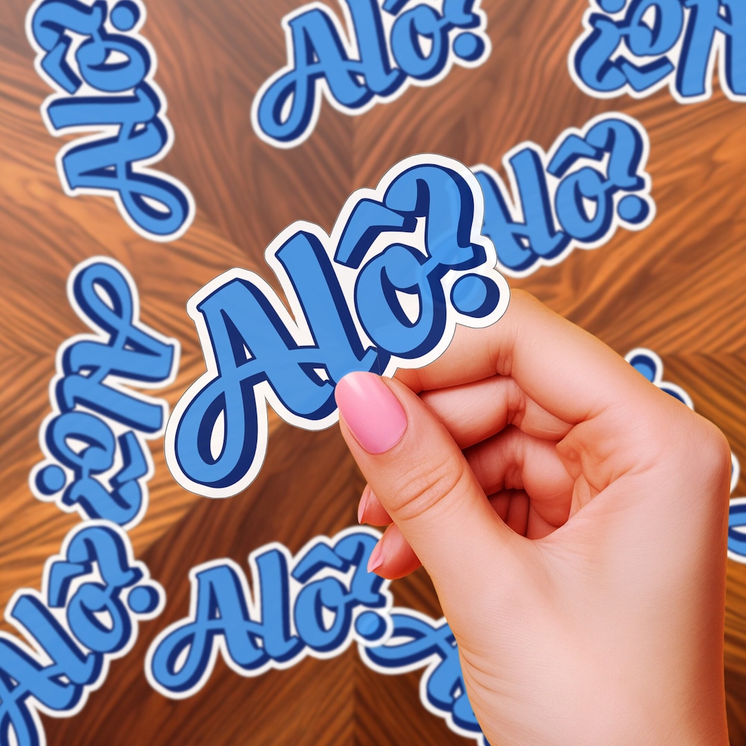 Alô Sticker | Brazilian Hello Decal | Greetings | Scratch and Water ...