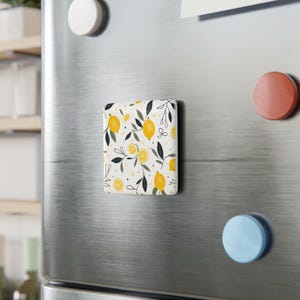 Lemon Magnet | Kitchen Magnet | Bright and Cheery Citrus Design | Fresh ...