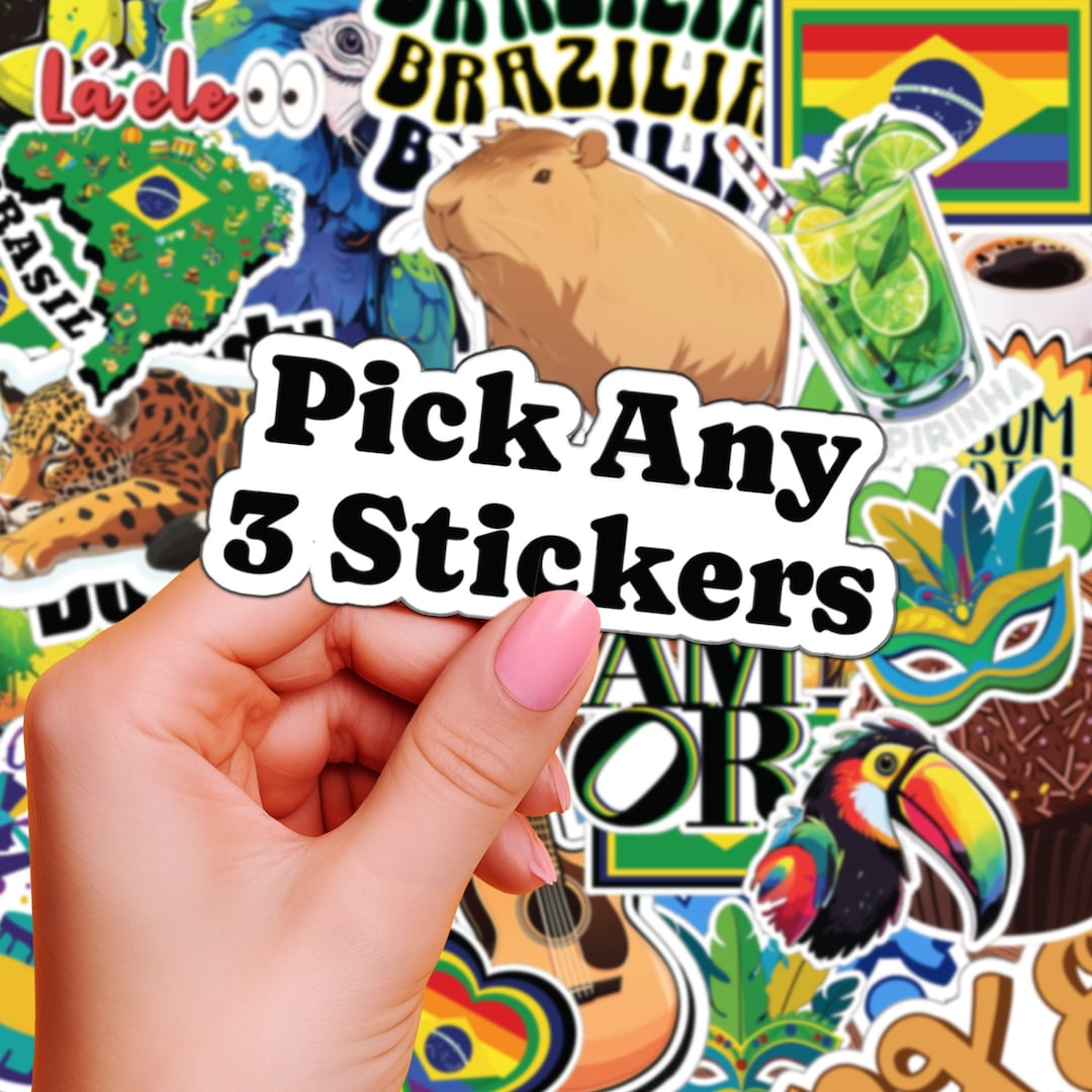 Choose Any 3 Sticker Pack | Custom Decals | Bottle Phone and Notebook ...