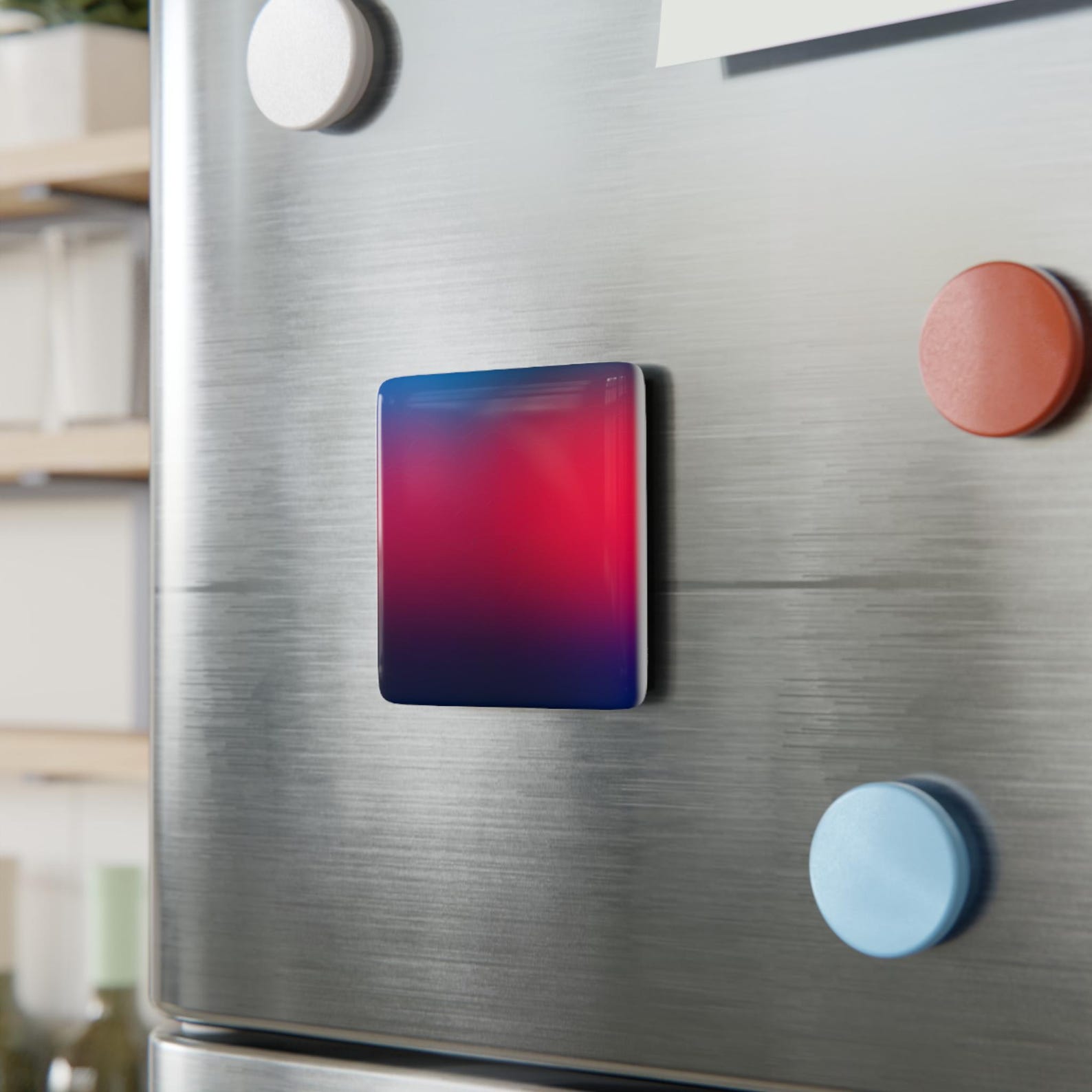 Red-blue Gradient Magnet | Bold and Dynamic Color Design | Modern Decor ...