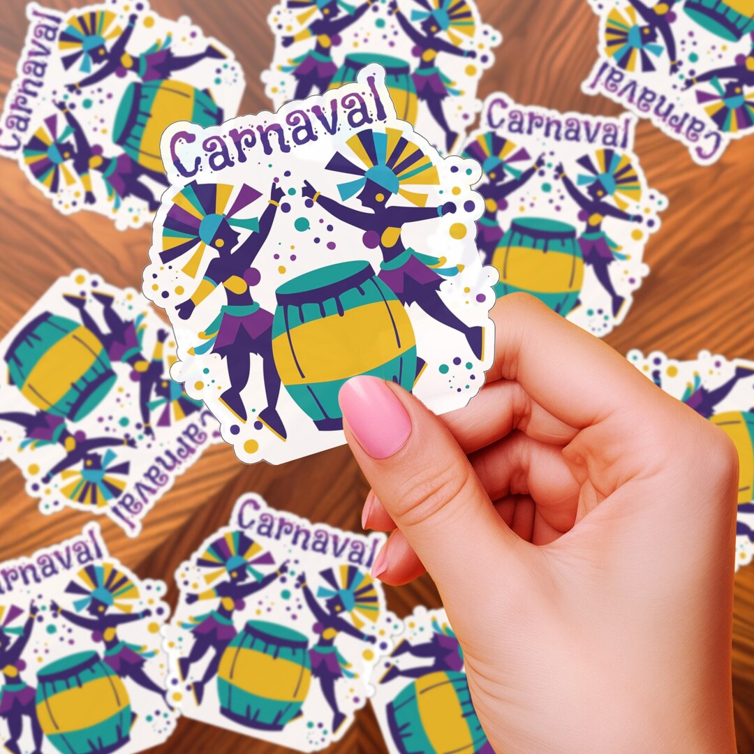 Carnival Sticker | Brazilian Carnival Decal | Water and Scratch ...