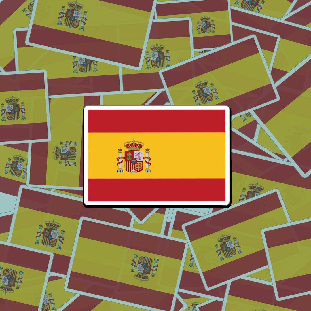 Spain Flag Sticker | Spanish Culture | Travel to Spain | Learn Spanish ...