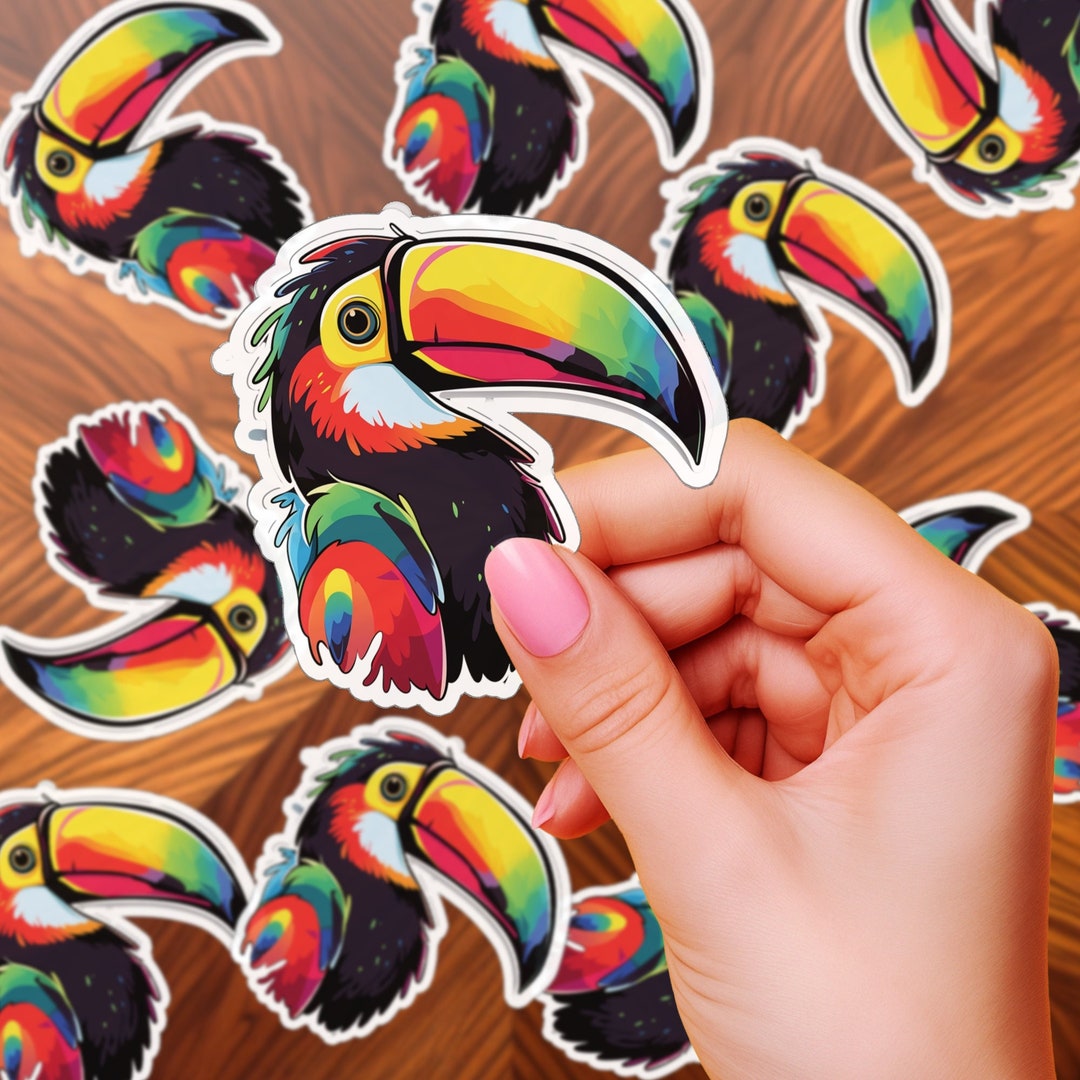 Toucan Sticker | Brazilian Toucan Decal | Tropical Bird Sticker ...