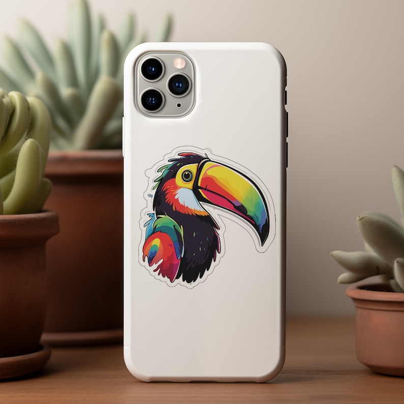 Toucan Sticker | Brazilian Toucan Decal | Tropical Bird Sticker ...