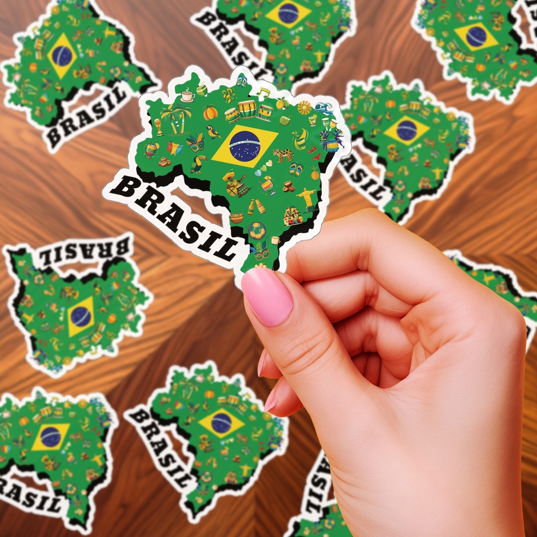 Sticker of Brazil | Brazilian Country Decal | Brasilero Pride | Bottle ...