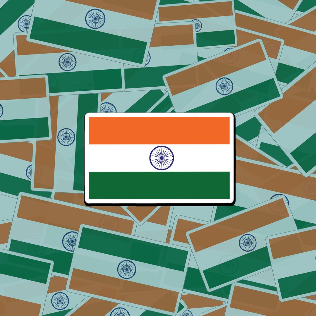 India Flag Sticker | Indian Culture | Travel to India | Learn Hindi ...