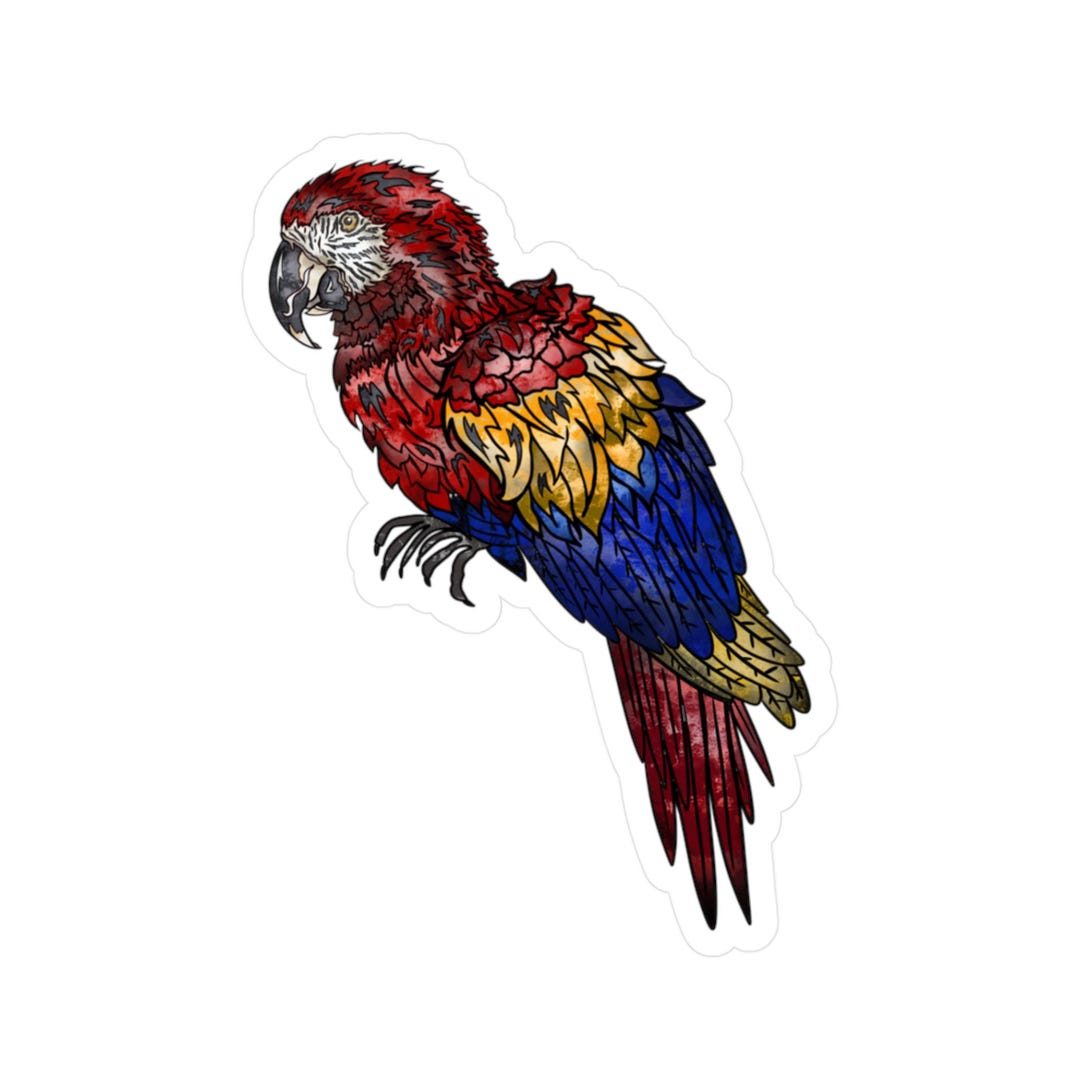 Macaw Kiss-cut Vinyl Decals - Etsy