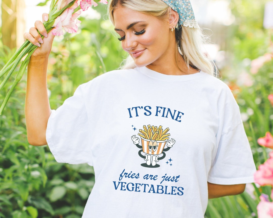 Fries Shirt, Retro Fast Food, Unisex Shirt, Oversized Shirt, Funny ...