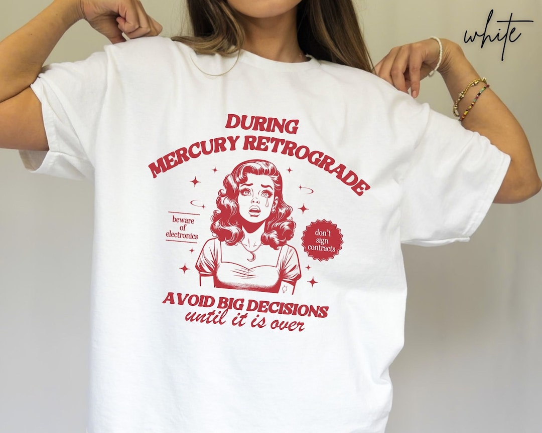 Mercury Retrograde Shirt, Astrology Shirt, Y2K, Womens Clothing ...