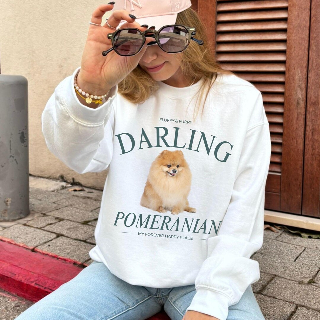 Pomeranian, Dog Sweatshirt, Dog Sweater, Sweatshirt Dog Love ...