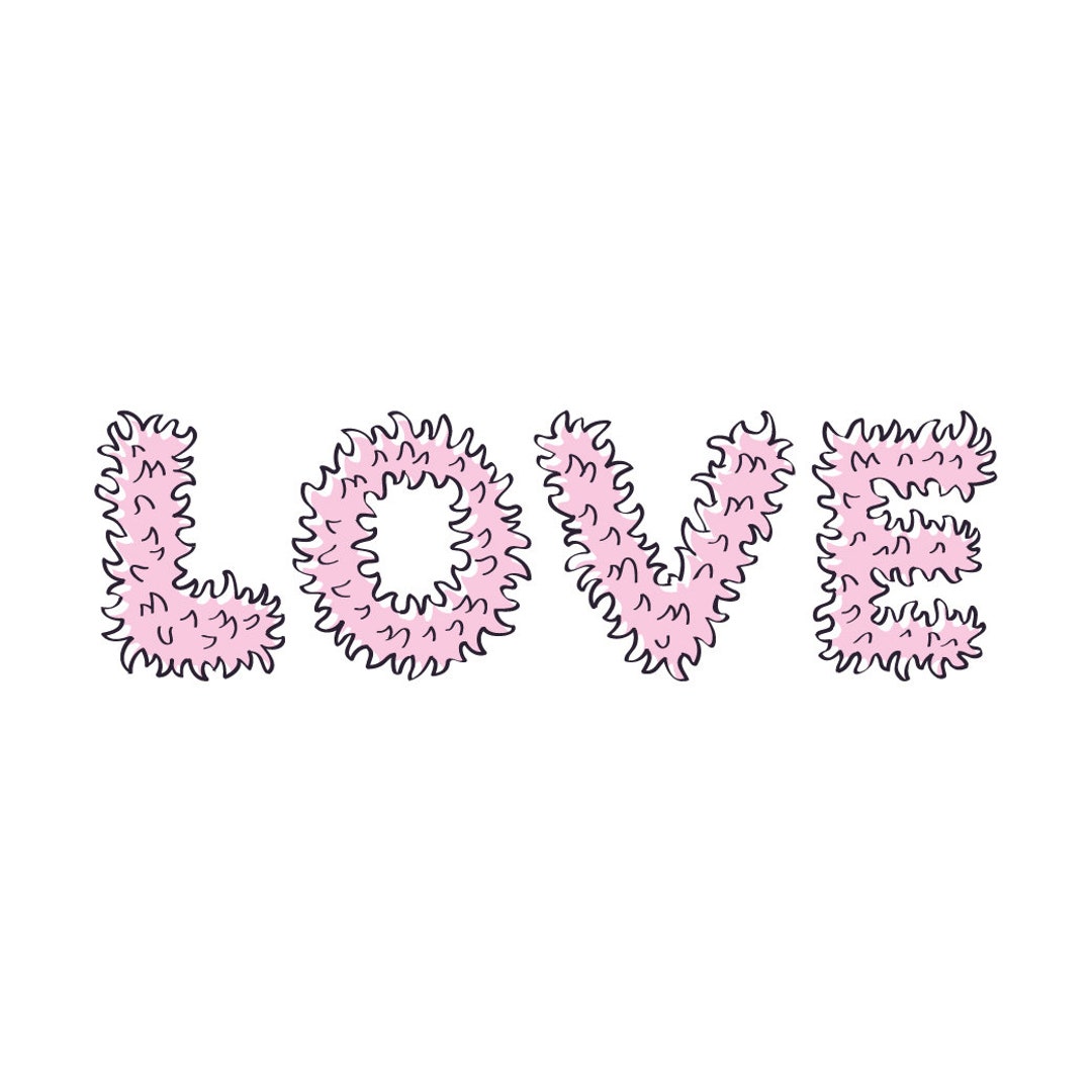 Love Word Art svg and Png - Etsy