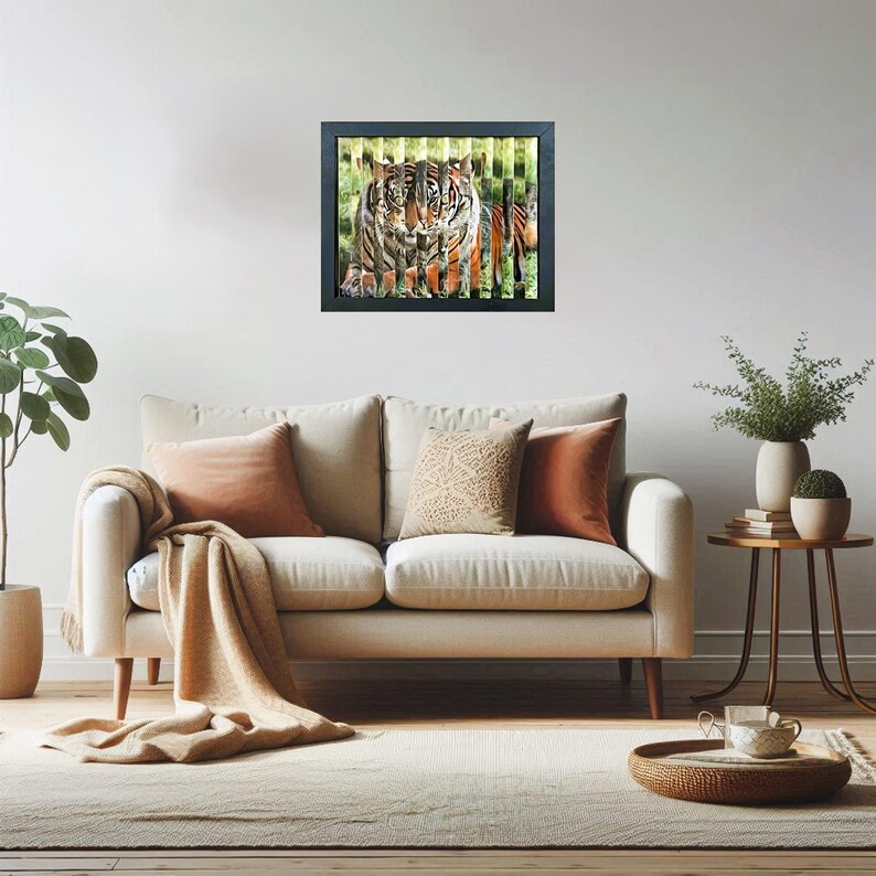 Cat Kinetic Photograph, Agamograph: Tiger Inside - Customize With Your ...
