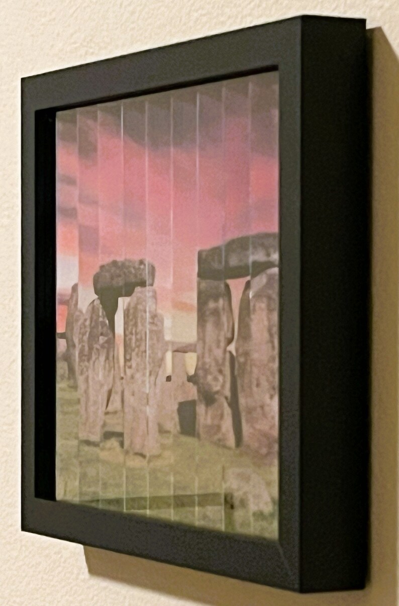 Stonehenge Kinetic Photograph, Agamograph: Day and Sunset in 8 X 10 ...