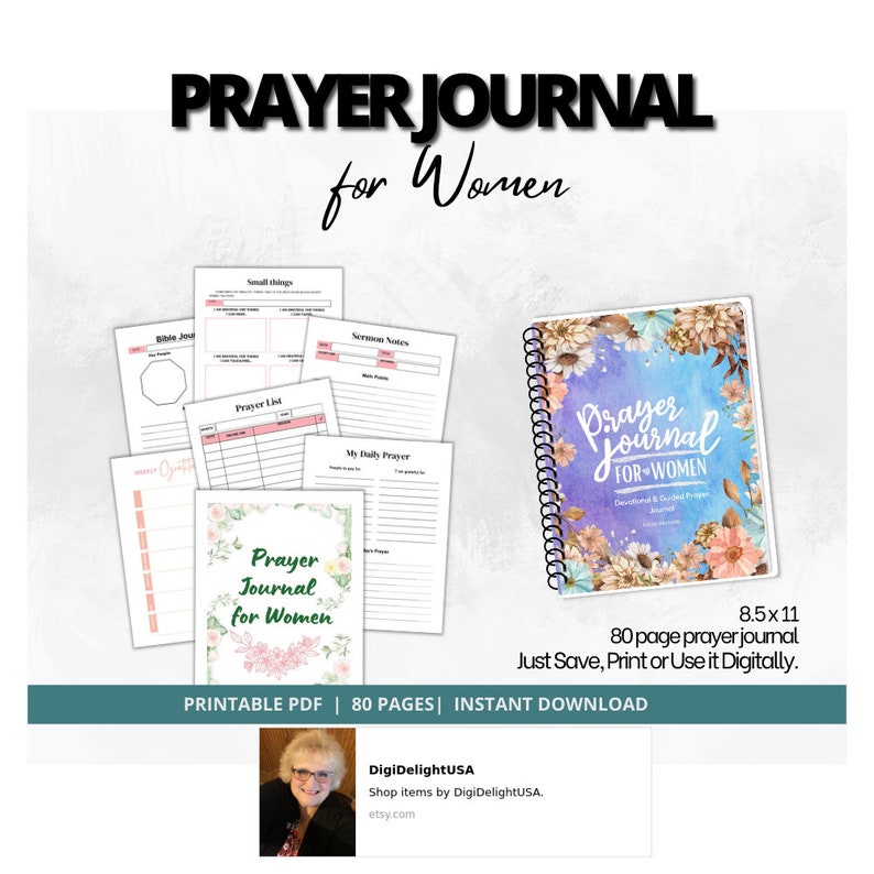 Prayer Journal for Women - Etsy