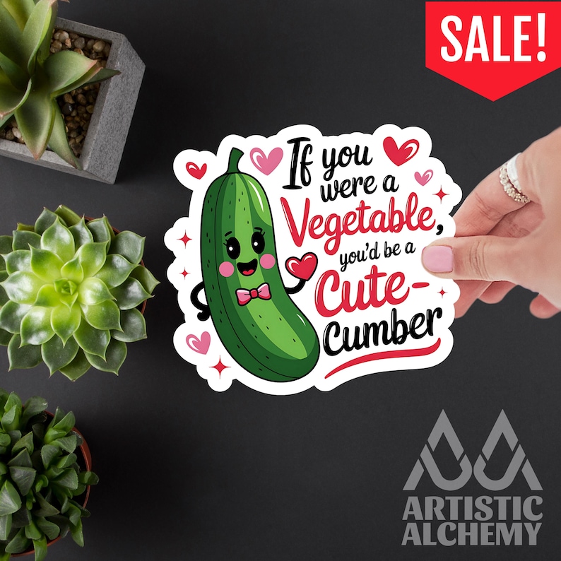 You're a Cute-cumber Funny Valentine PNG, Cute Sublimation Design for ...