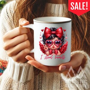 Valentine Cupid Peace Sign PNG | Cute Romantic Clipart for Sublimation ...