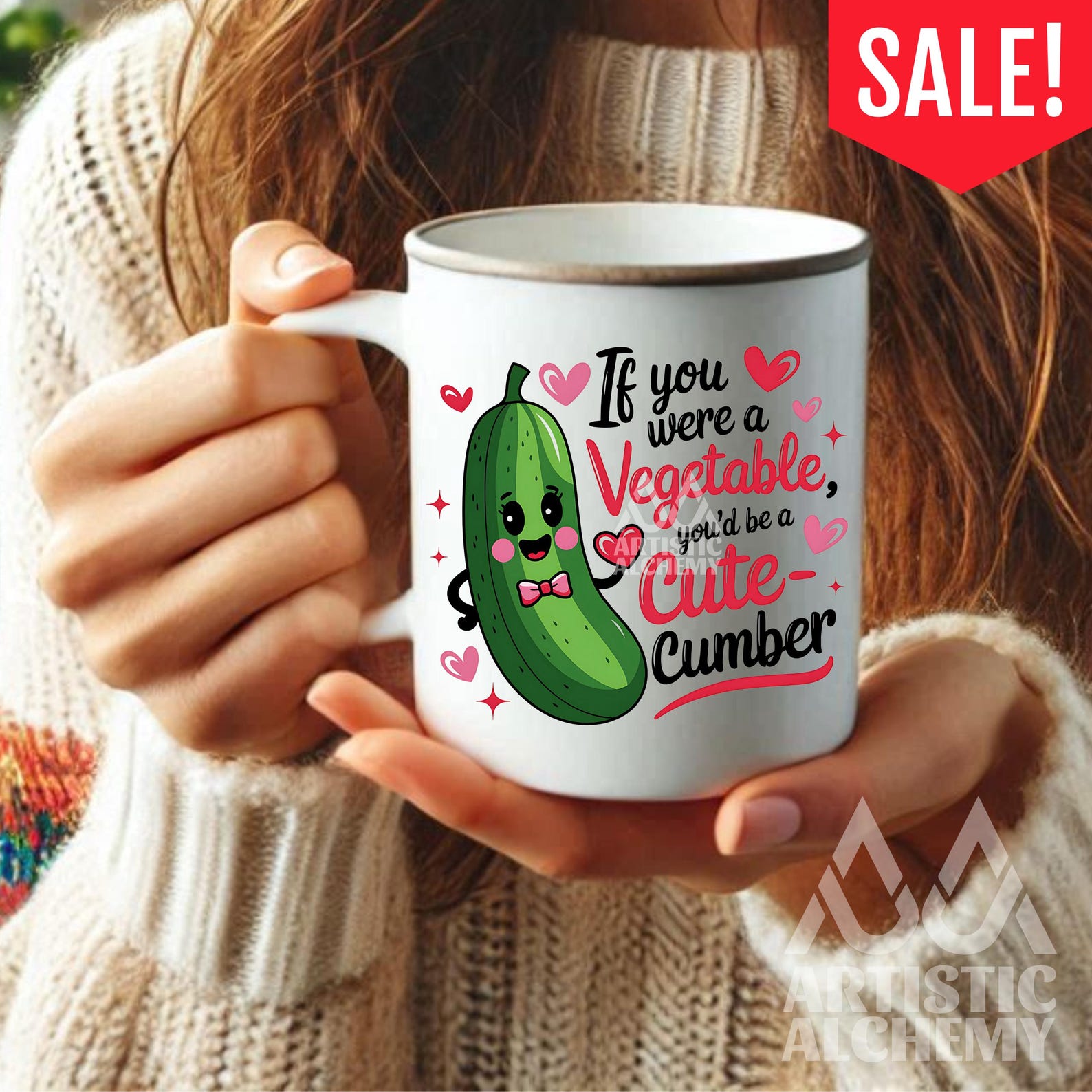 You're a Cute-cumber Funny Valentine PNG, Cute Sublimation Design for ...