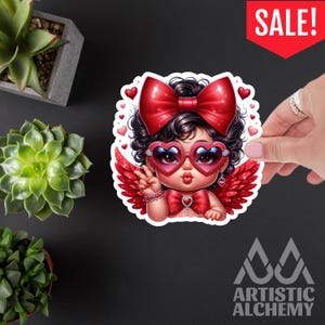 Valentine Cupid Peace Sign PNG | Cute Romantic Clipart for Sublimation ...