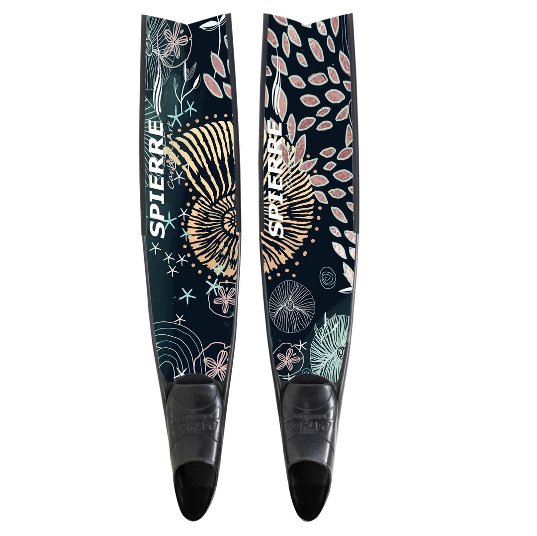 Carbon Fiber Art - Nautilus Design Fin Blades - Apnea Range (freediving ...