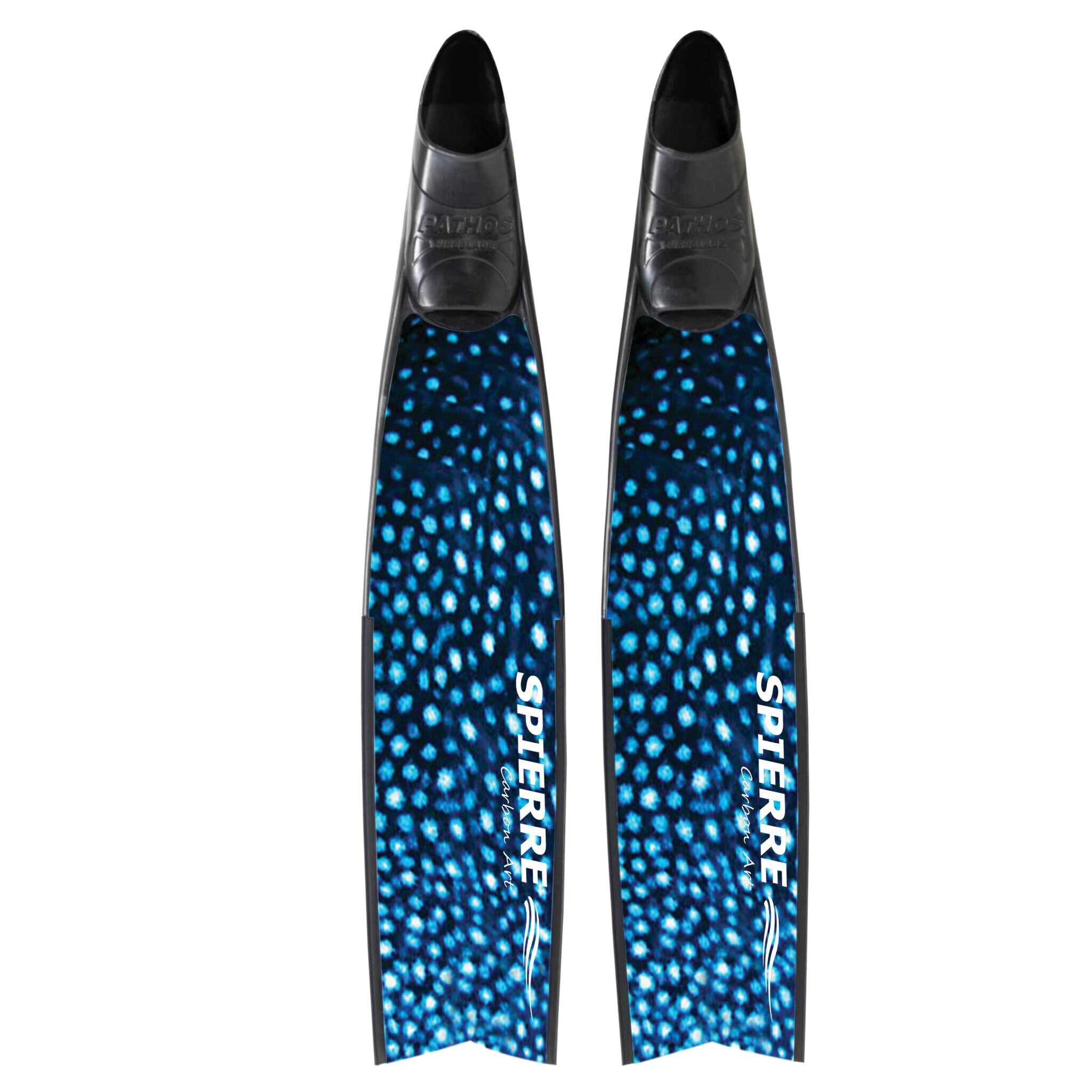 Carbon Fiber Art Whale Shark Design Fin Blades Apnea Range freediving ...
