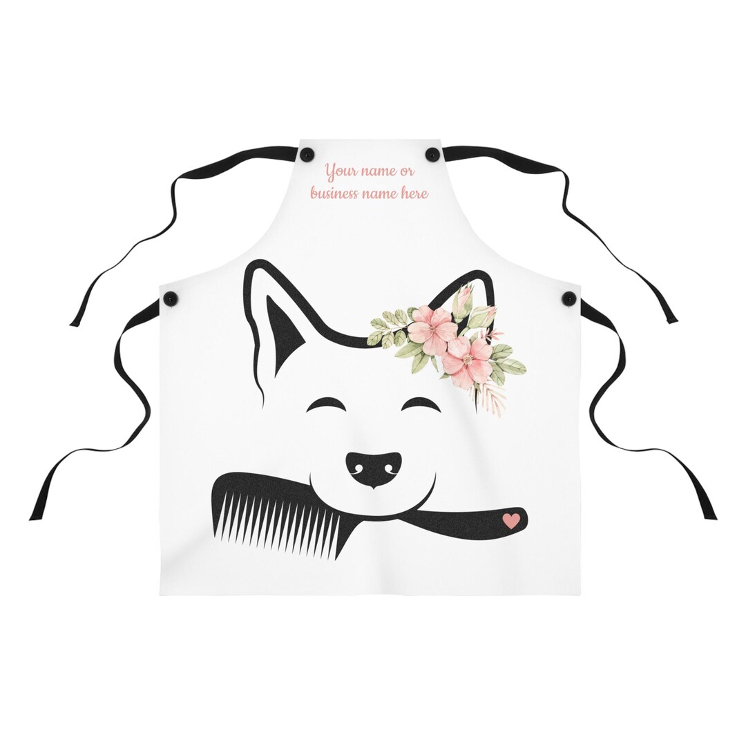 Personalized Dog Grooming Apron, Pet Groomer Smock - Etsy