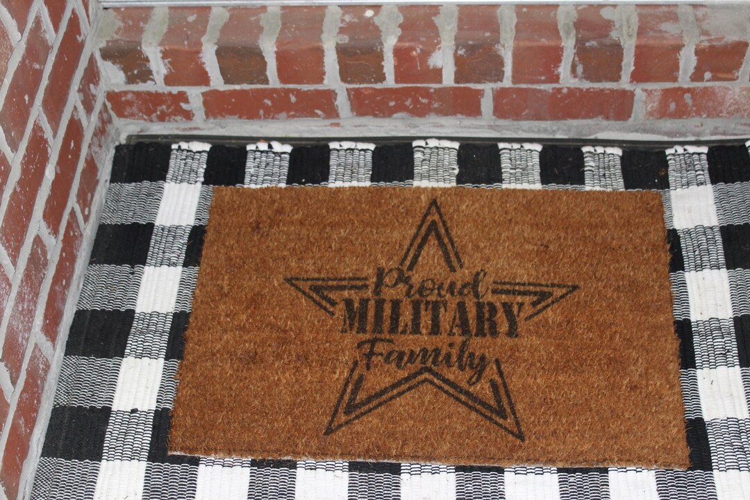 Customized Proud Military Family Door Mat - Etsy