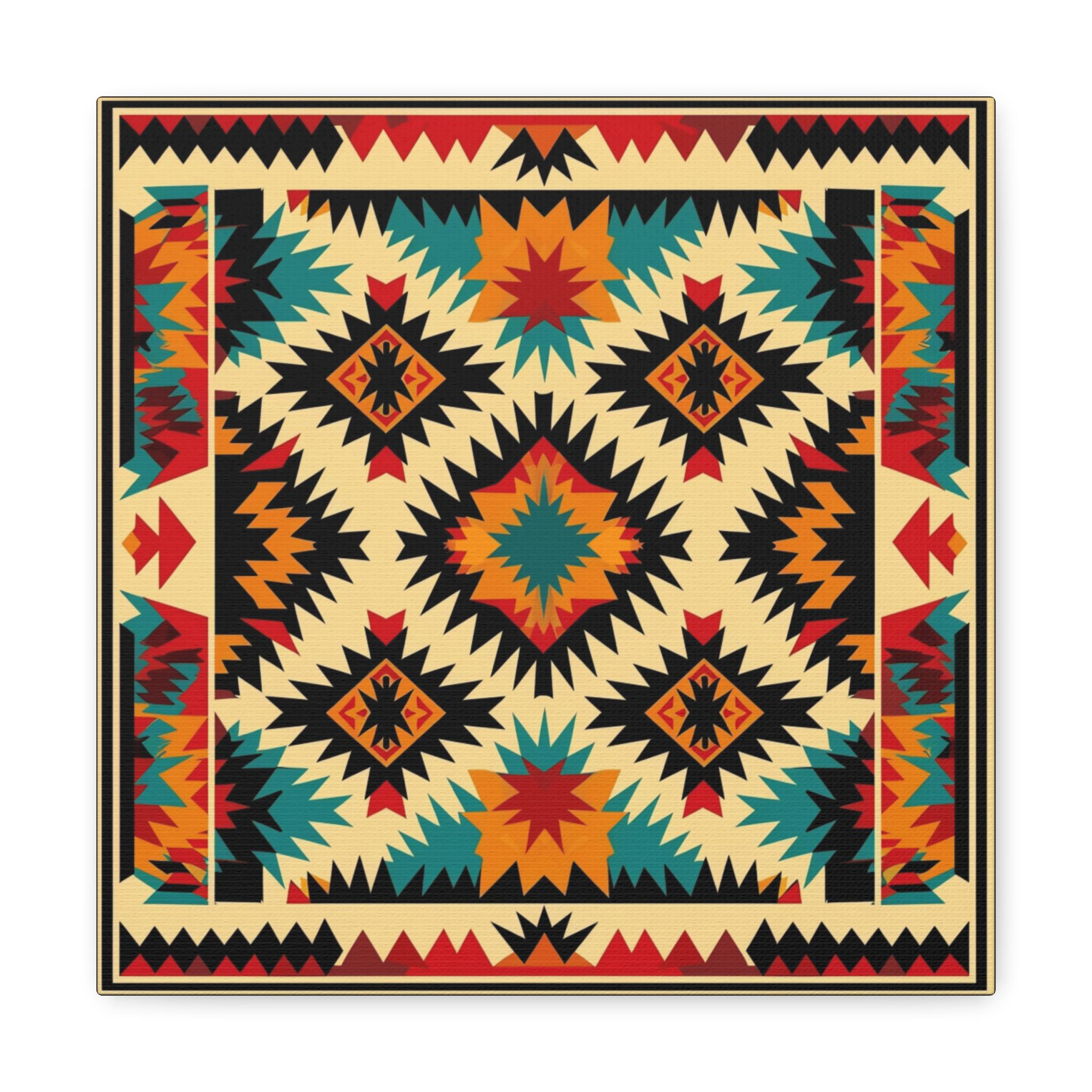 Vibrant Southwestern Canvas Gallery Wraps, Rustic Home Decor, Wall Art ...