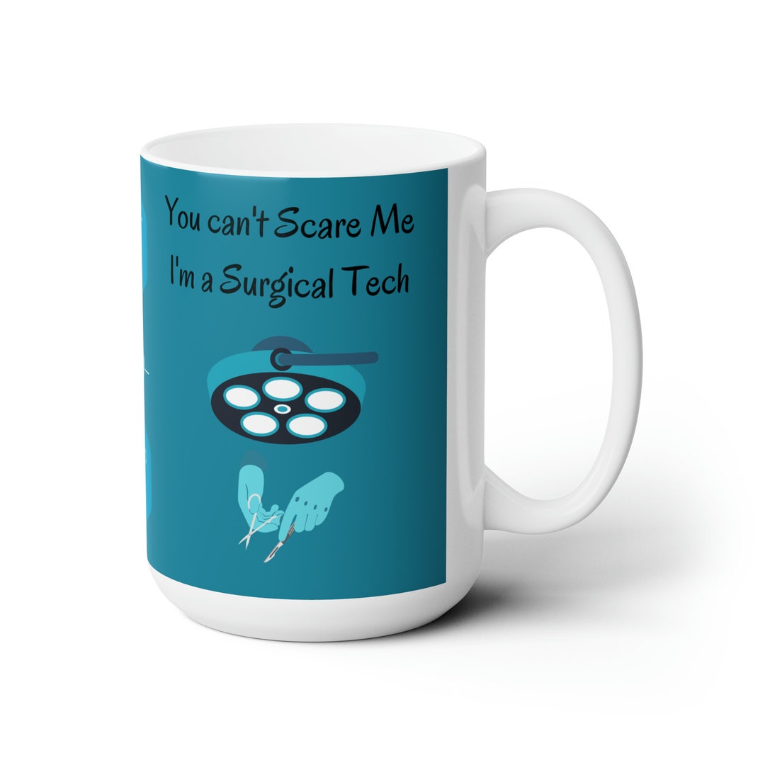 Surgical Tech Mug Funny Medical Professional Large Blue Teal ...