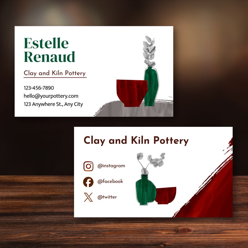Clay Business Card - Etsy