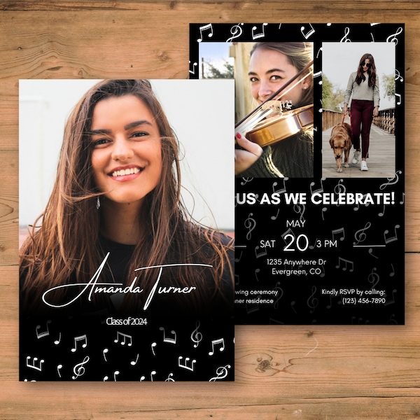 Musical Graduation Card - Etsy