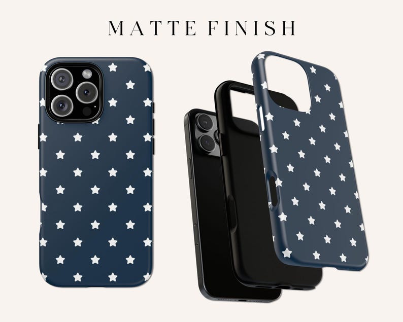 Tiny Stars Phone Case Aesthetic Mini Star iPhone Cover Cute White Small ...