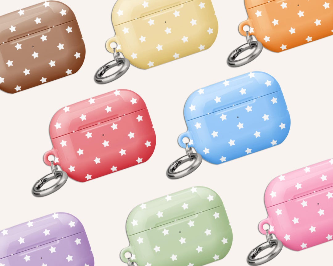 Little Stars AirPod Case, Cute White Star Apple Earphone Cover With ...