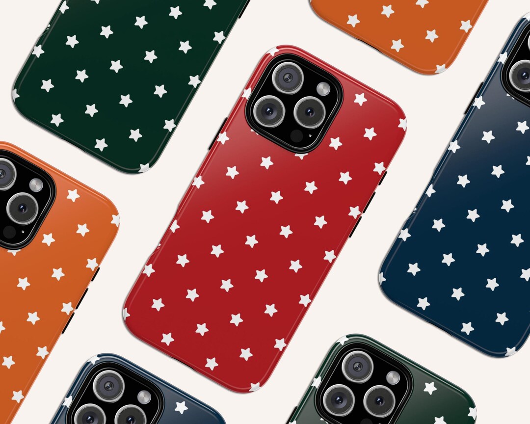 Tiny Stars Phone Case Aesthetic Mini Star iPhone Cover Cute White Small ...