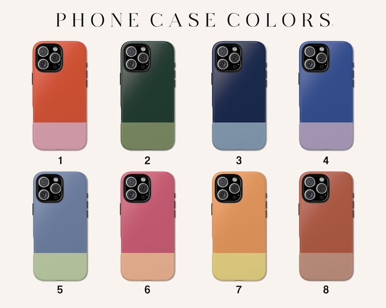 Color Block Phone Case, Vibrant Tough Phone Cover Gift, Modern Magsafe ...